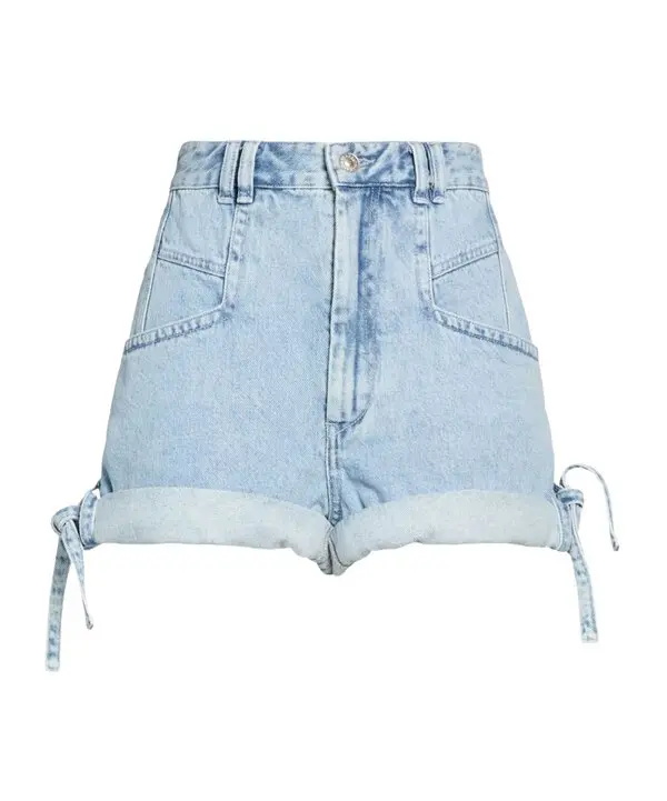 Isabel Marant Étoile Lightwash Denim Shorts - Blue