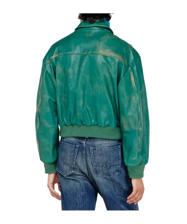 DIESEL® Aviator Jacket In Treated Leather