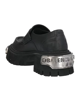 Balenciaga Minimalist Platform Leather Shoes