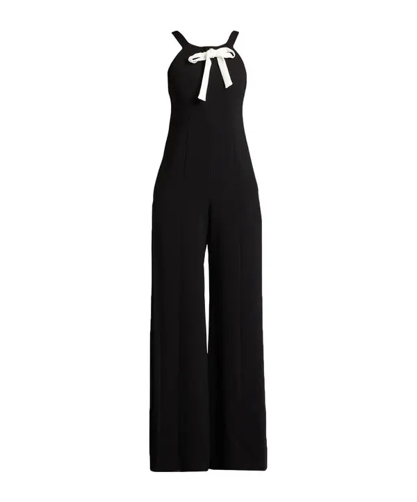 Max Mara Solidcolor Sleeveless Jumpsuit - Black