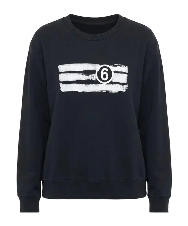 MAISON MARGIELA Printed Longsleeve Crewneck Sweatshirt