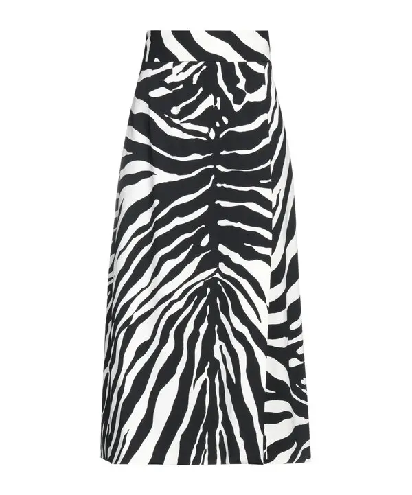 Dolce & Gabbana Zebraprint Midi Skirt