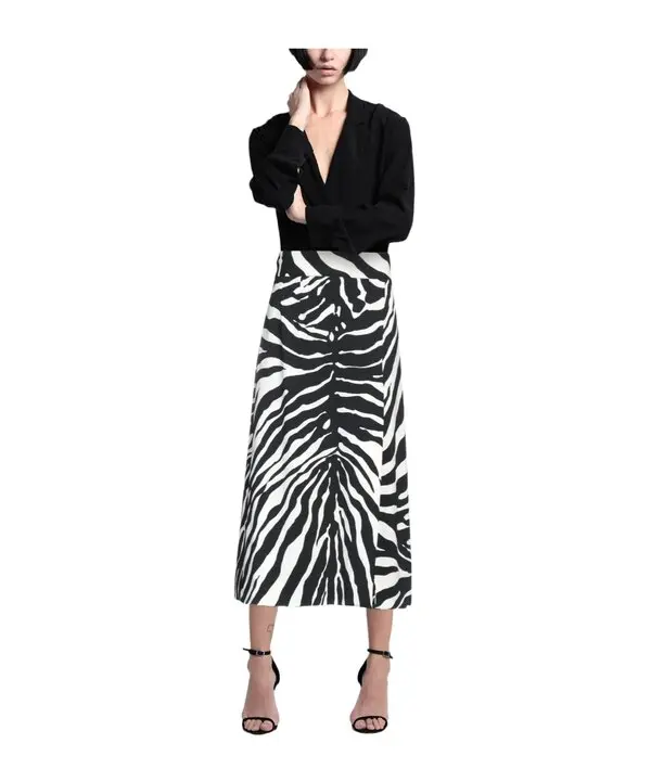 Dolce & Gabbana Zebraprint Midi Skirt