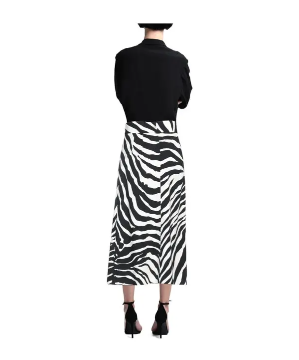 Dolce & Gabbana Zebraprint Midi Skirt