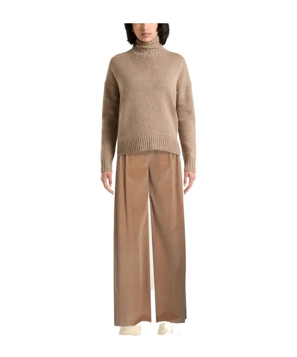 Max Mara Solidcolor Corduroy Wideleg Trousers