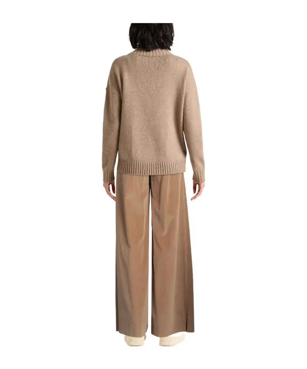 Max Mara Solidcolor Corduroy Wideleg Trousers