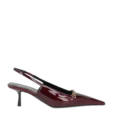 Saint Laurent Patentleather Pointedtoe Midheel Pumps - Red