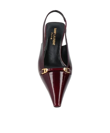 Saint Laurent Patentleather Pointedtoe Midheel Pumps