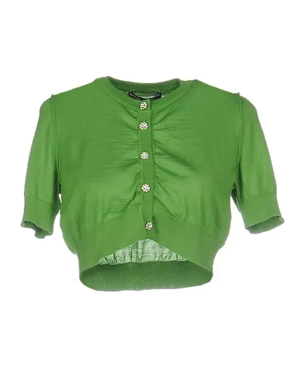 Dolce & Gabbana Solid-colored Lightweight Knit Short-sleeve Top