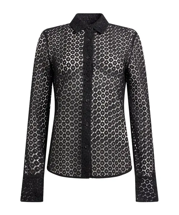 Rag & Bone Solidcolor Lace Shirt