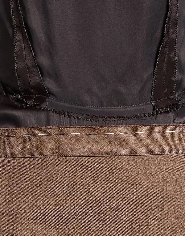 MAISON MARGIELA Two-toned Sleeveless Flared Dress