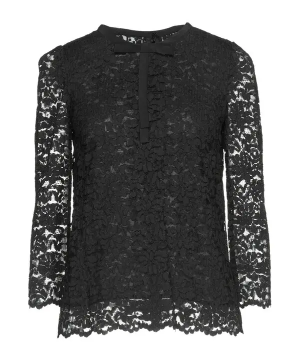 Dolce & Gabbana Solid-colored Satin Long-sleeve Top