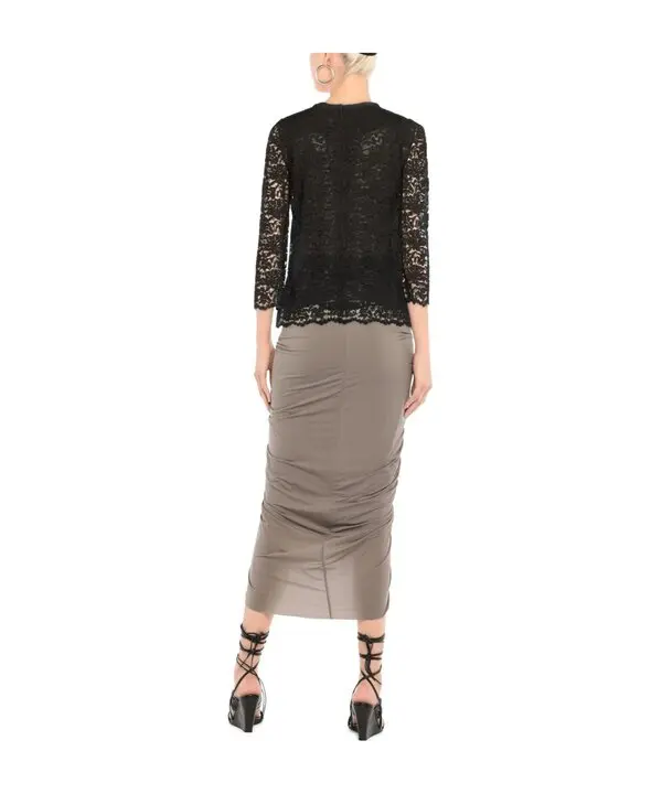 Dolce & Gabbana Solid-colored Satin Long-sleeve Top