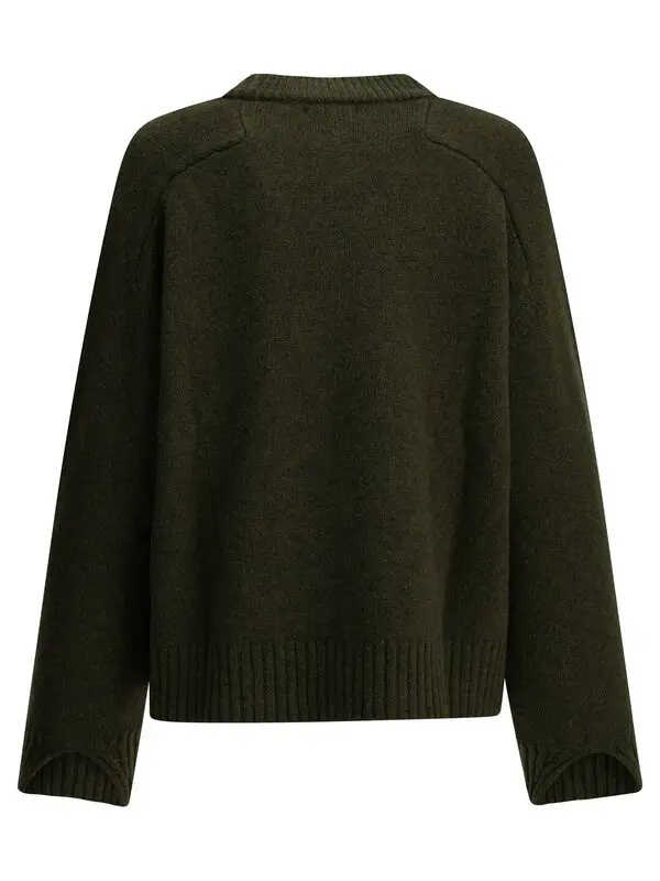 Soeur Ribbed Knit Crew Neck Pullover Sweater - No