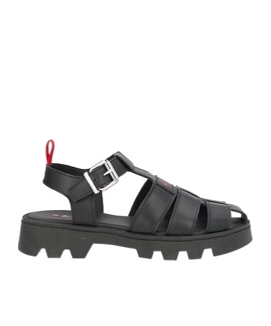 Marni Minimalist Fisherman Sandals - Black