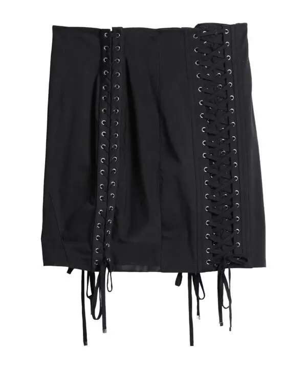 Dolce & Gabbana Solid Color Fringe Midi Skirt