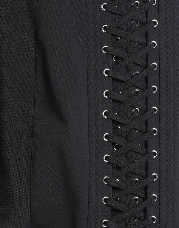 Dolce & Gabbana Solid Color Fringe Midi Skirt