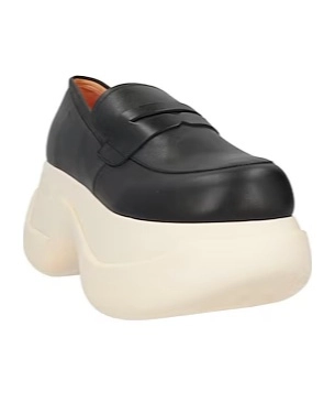 Marni Solidcolor Platform Leather Shoes