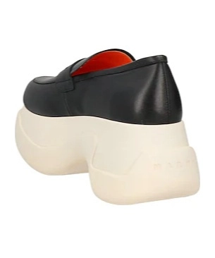 Marni Solidcolor Platform Leather Shoes