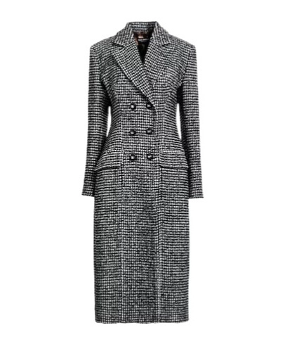 Dolce & Gabbana Houndstooth Woolen Trench Coat