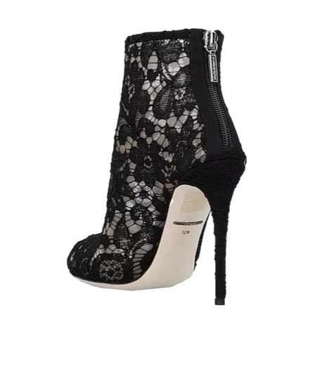 Dolce & Gabbana Minimalist Opentoe Ankle Boots