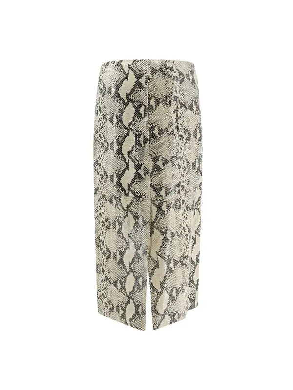 ALYSI Snakeprint Midi Pencil Skirt