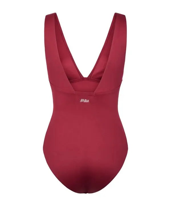 MC2 SAINT BARTH V-neck One-piece Swimsuit