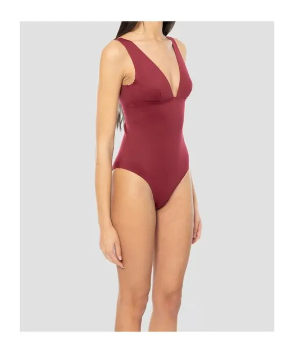 MC2 SAINT BARTH V-neck One-piece Swimsuit