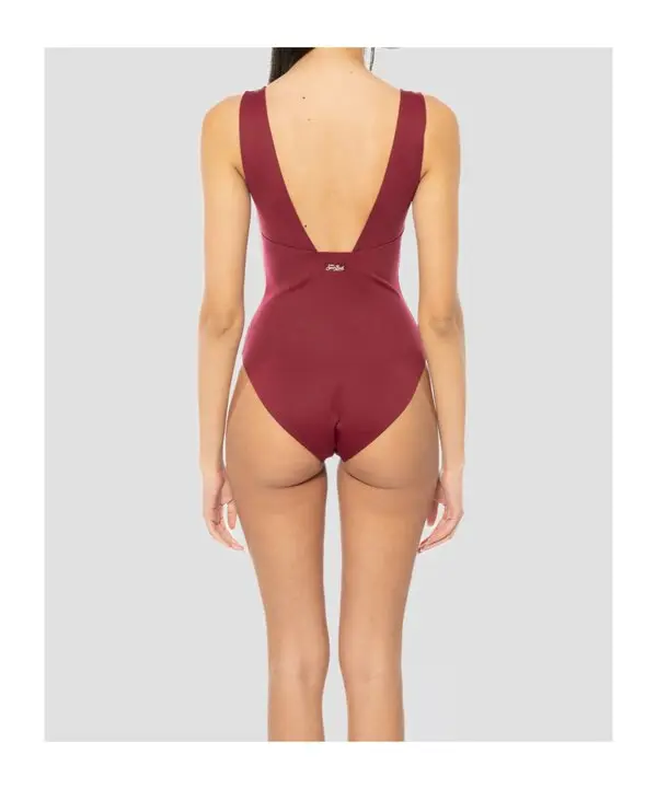 MC2 SAINT BARTH V-neck One-piece Swimsuit