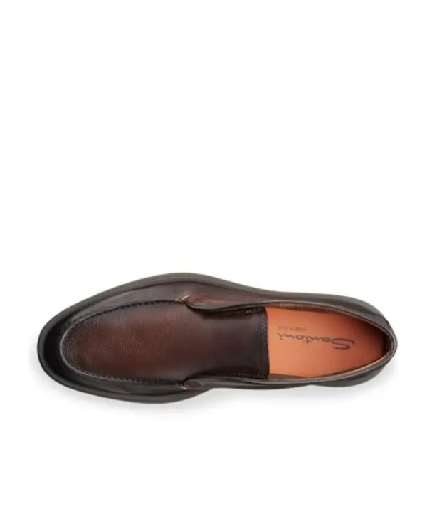 Santoni Tumbled Leather Desert Boot