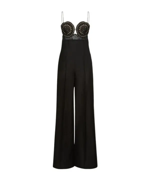 Stella McCartney Wide Suit With Decorative Neckline