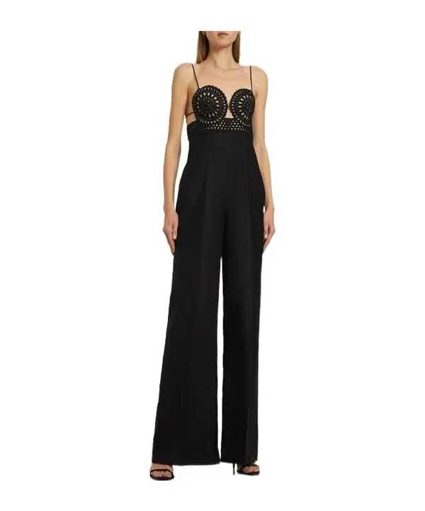 Stella McCartney Wide Suit With Decorative Neckline
