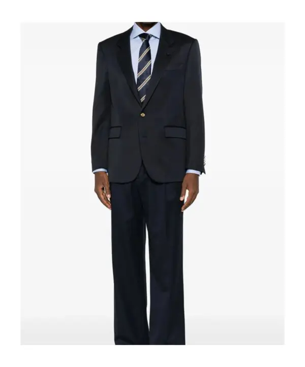LARDINI Peak-lapels Button-up Jacket