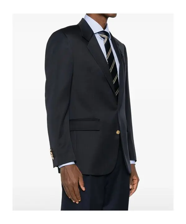 LARDINI Peak-lapels Button-up Jacket