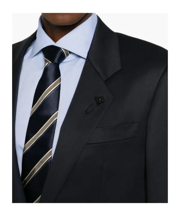 LARDINI Peak-lapels Button-up Jacket