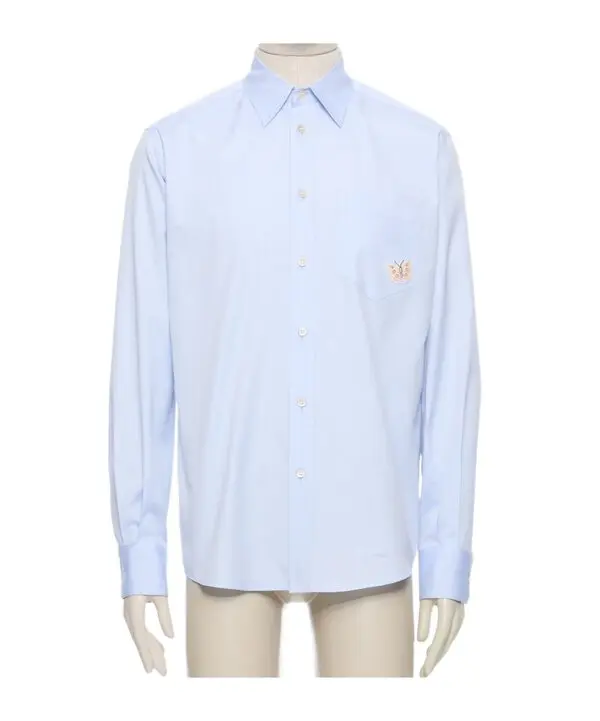 Valentino Garavani Butterfly Embroidered Long-sleeve Shirt
