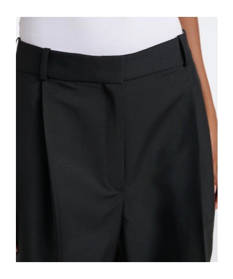 RÓHE Solid-color Casual Capri Pants