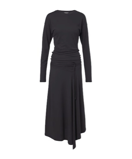 LEMAIRE Cotton Jersey Crêpe Midi Dress