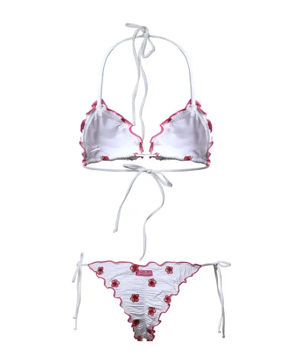 MC2 SAINT BARTH Triangle Bikini With Print