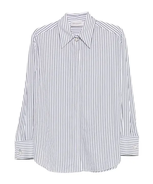 ERMANNO FIRENZE Striped Long-sleeve Shirt