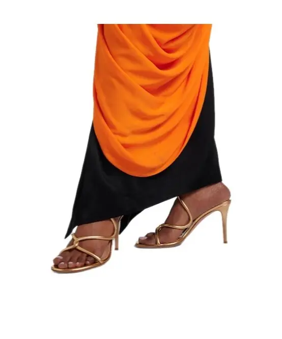 GIANVITO ROSSI Metallic Leather Sandals