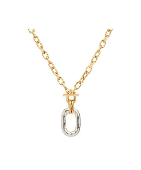 Rabanne Oval Chain Necklace - Yellow