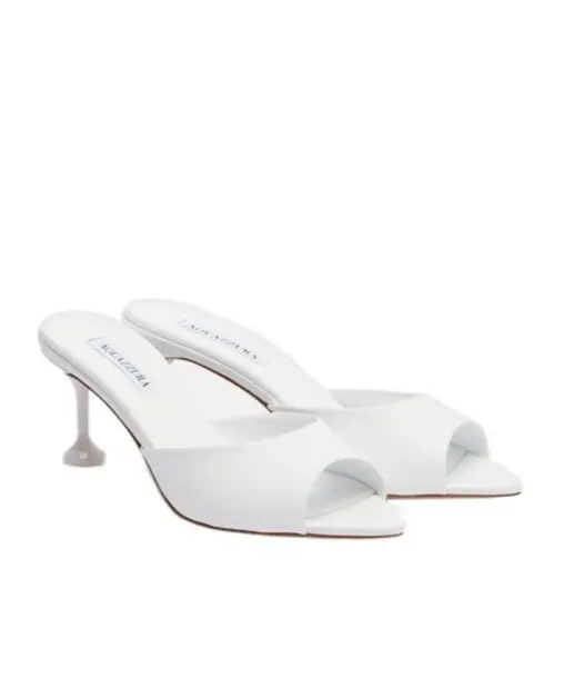 AQUAZZURA Leather Mules