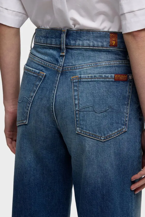 7 For All Mankind Highwaisted Wideleg Jeans
