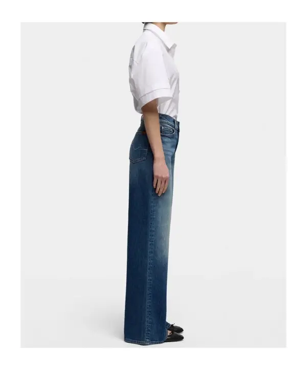7 For All Mankind Highwaisted Wideleg Jeans
