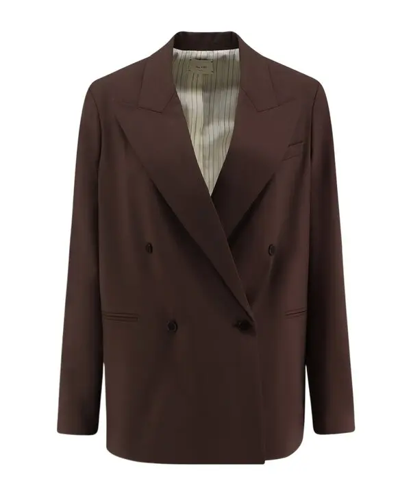 ALYSI Double-breasted Peak-lapel Blazer