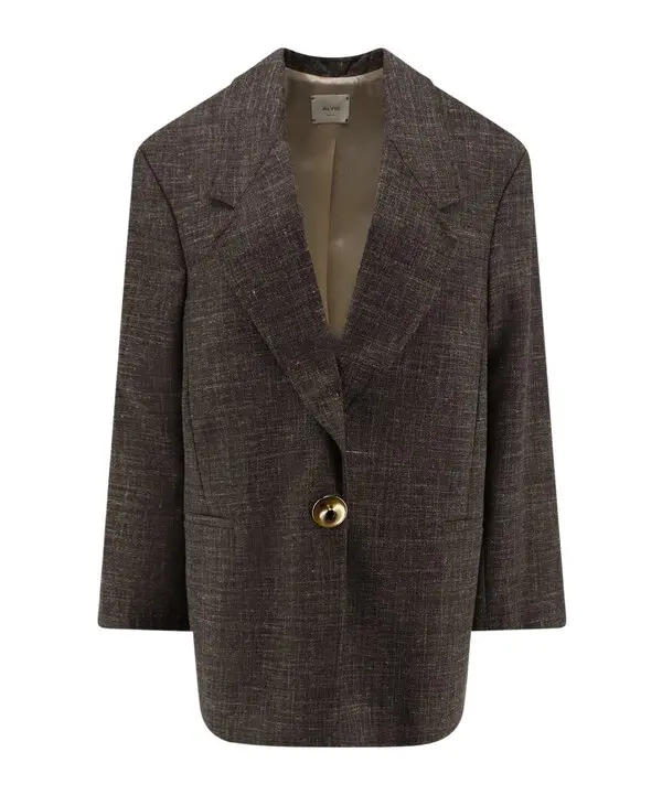 ALYSI Single-breasted Maxi Lapel Blazer