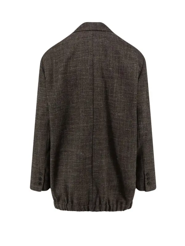 ALYSI Single-breasted Maxi Lapel Blazer