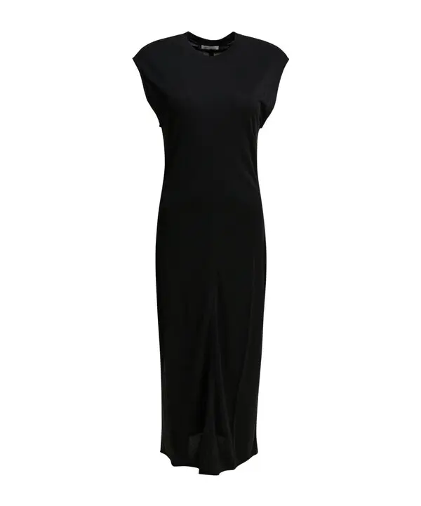 AMI Paris Zigzag Stitch Sheath Dress