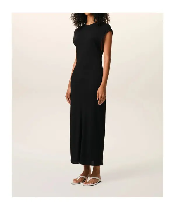 AMI Paris Zigzag Stitch Sheath Dress